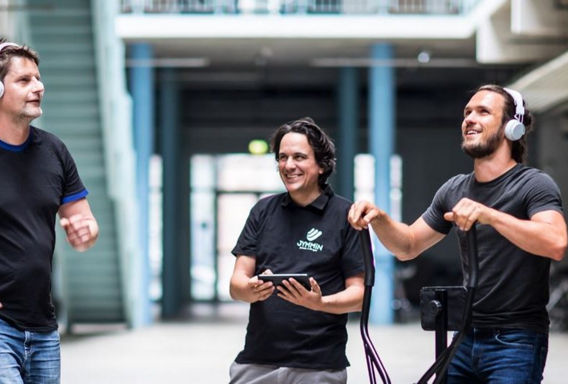 Making music with muscle power – Leipzig start-up Jymmin